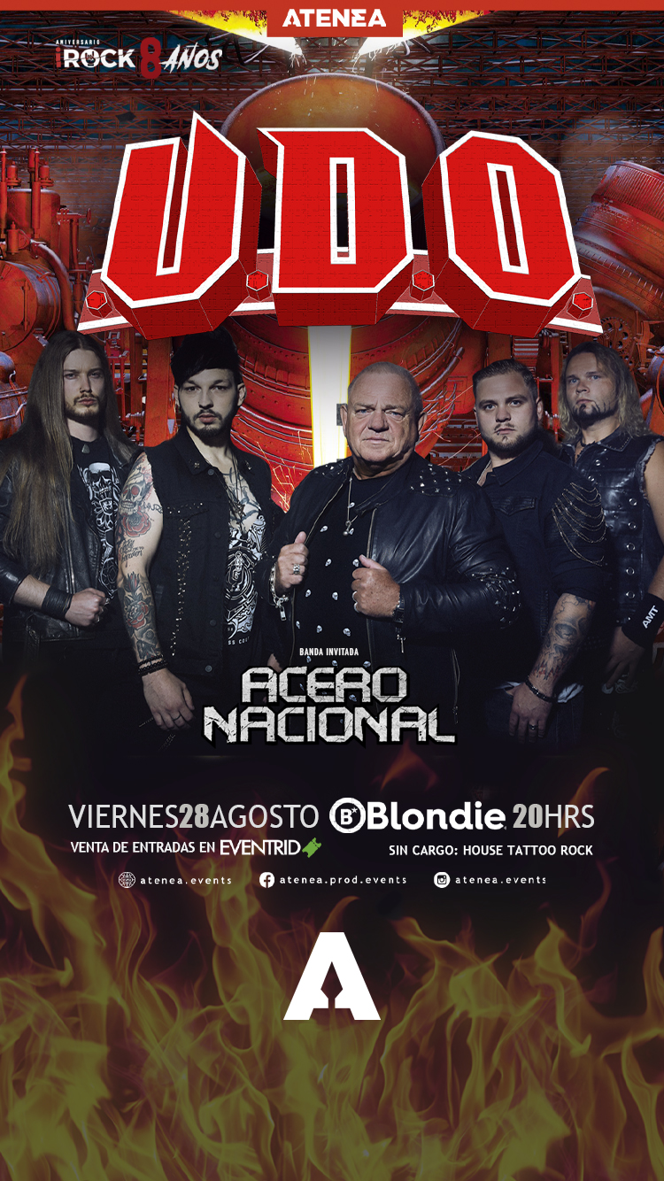 Udo en Chile confirma a la banda de apertura "Acero Nacional" (28 ...